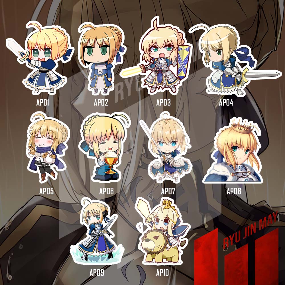 Sticker Anime - Artoria Pendragon (Saber) | Lazada Indonesia