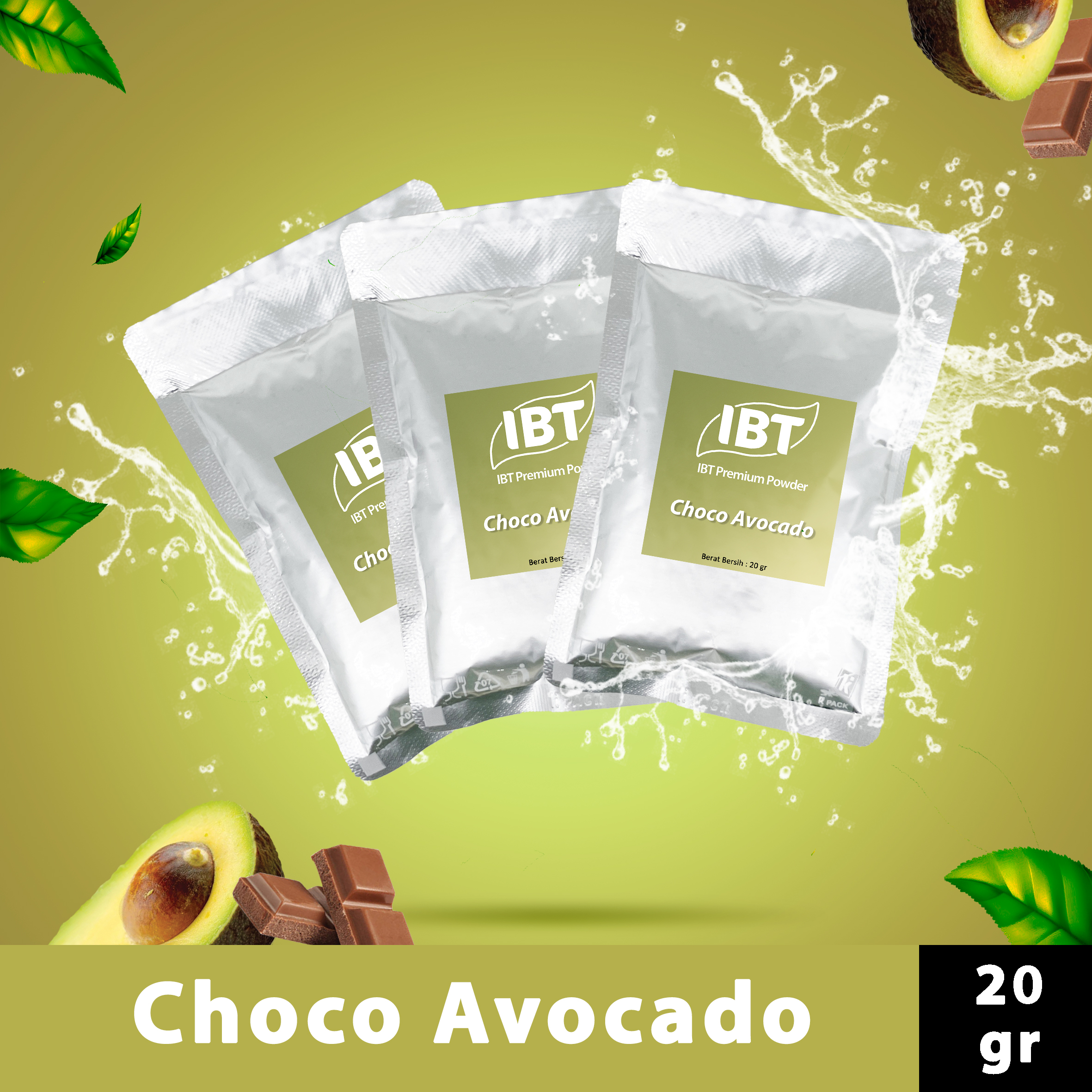 Bahan Minuman Bubuk Rasa Choco Avocado. Alpukat IBT Premium Powder ...