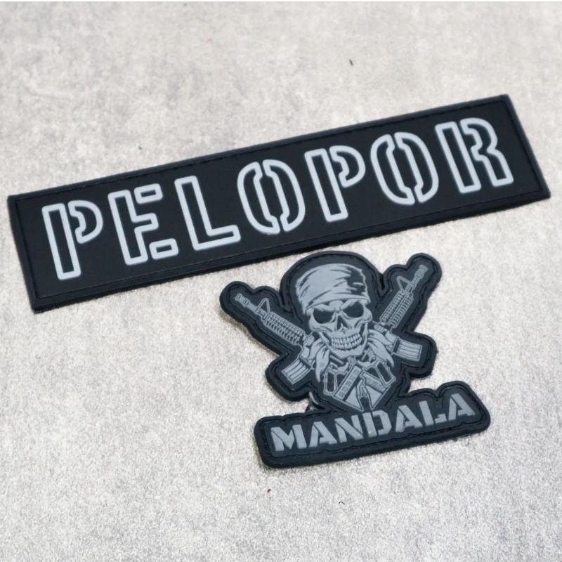 Patch Rubber Gegana / Patch Tulisan Pelopor ukuran Bodyvest dll ...