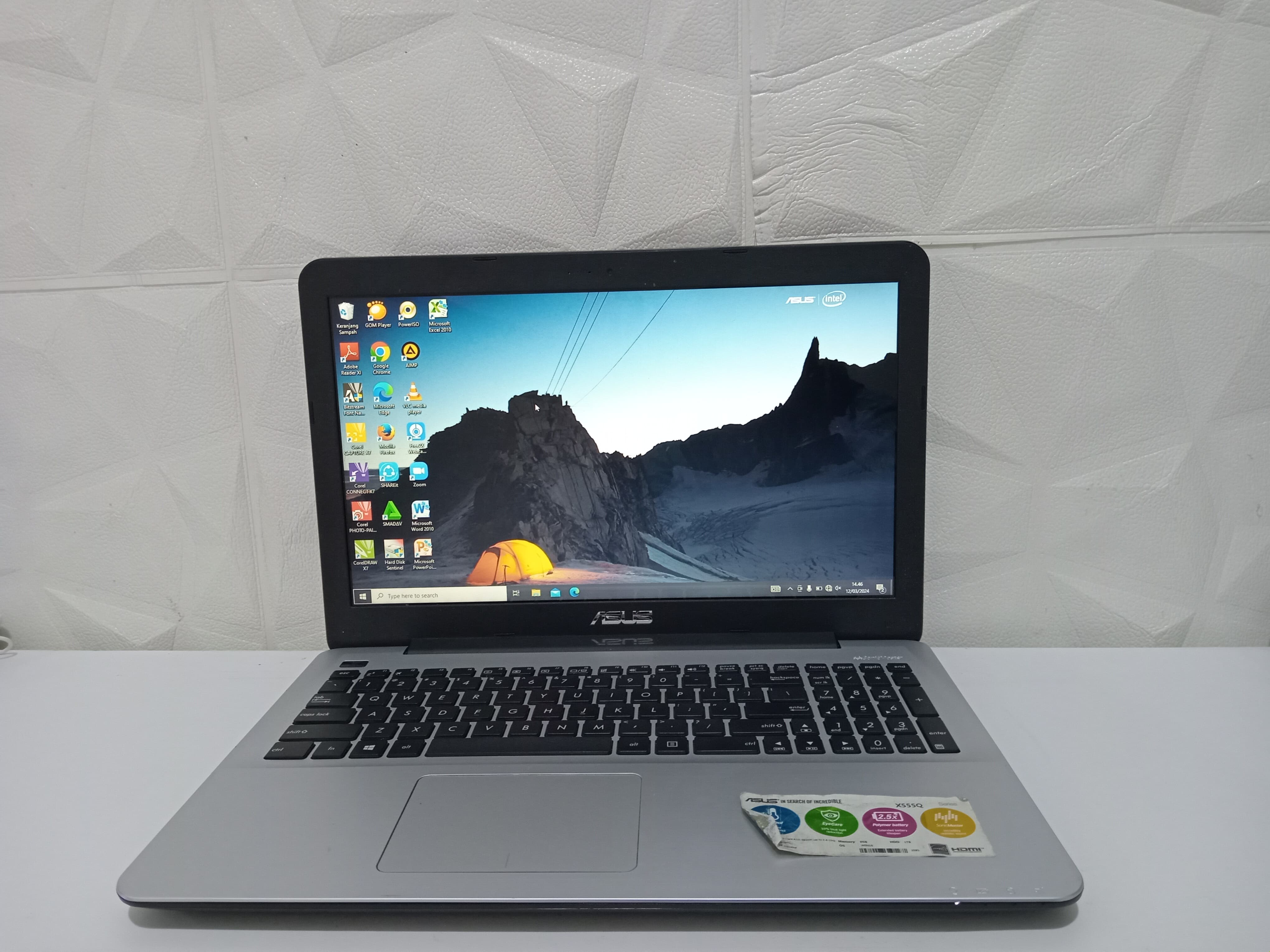 Laptop Asus X555Q ram 8gb 1tb hdd no minus dan normal | Lazada Indonesia