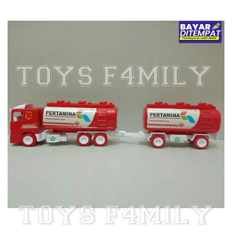 Mobil mainan pertamina 2 tangki bergandengan | Lazada Indonesia