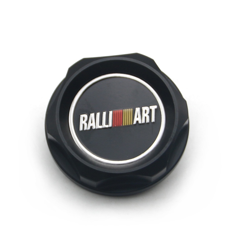 Aluminum RALLIART Penutup Oli Mesin Car Engine Tutup Oil Cap MITSUBISHI ...