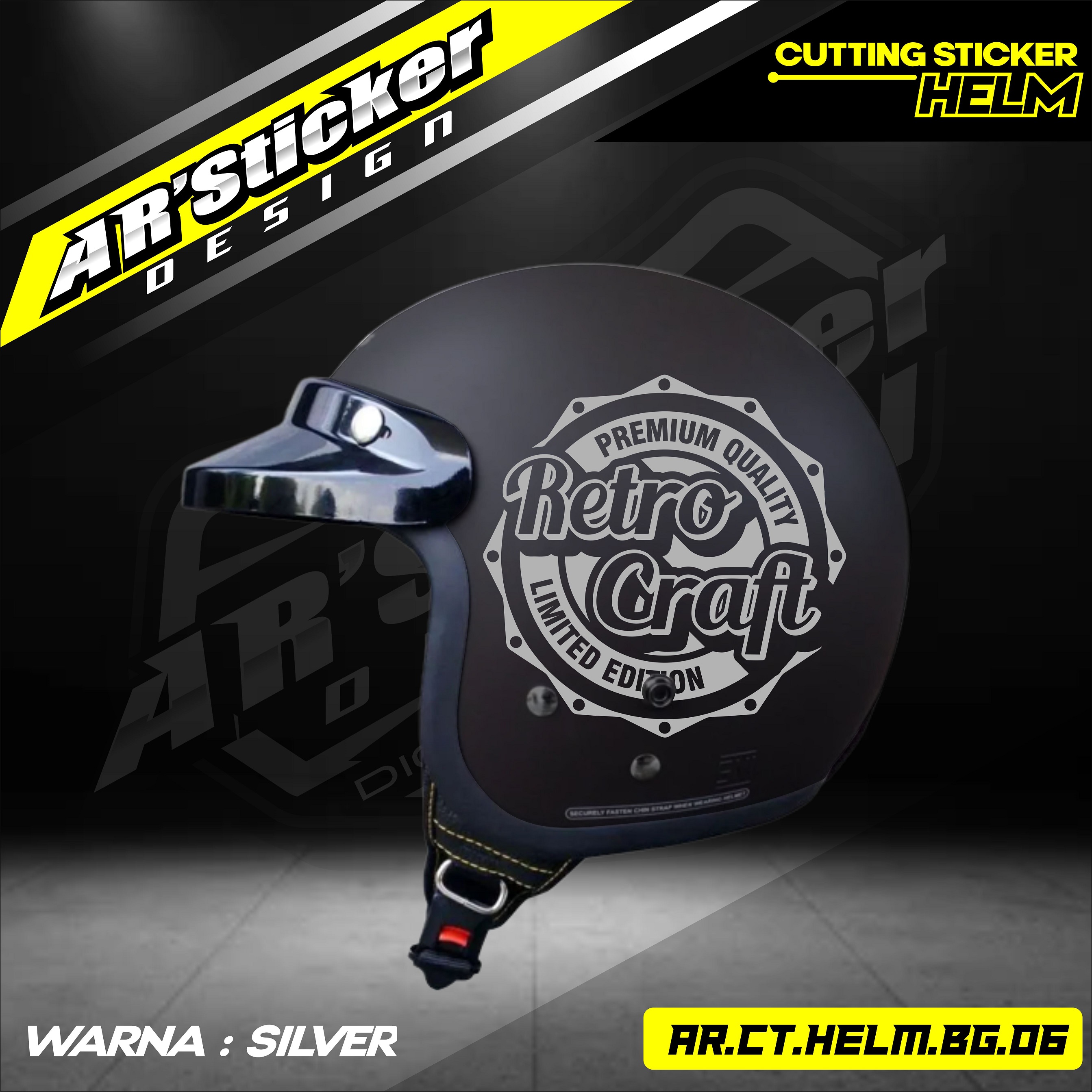 Stiker Helm Bogo - Sticker Cutting Helem BOGO RETRO CRAFT AR-06 ...