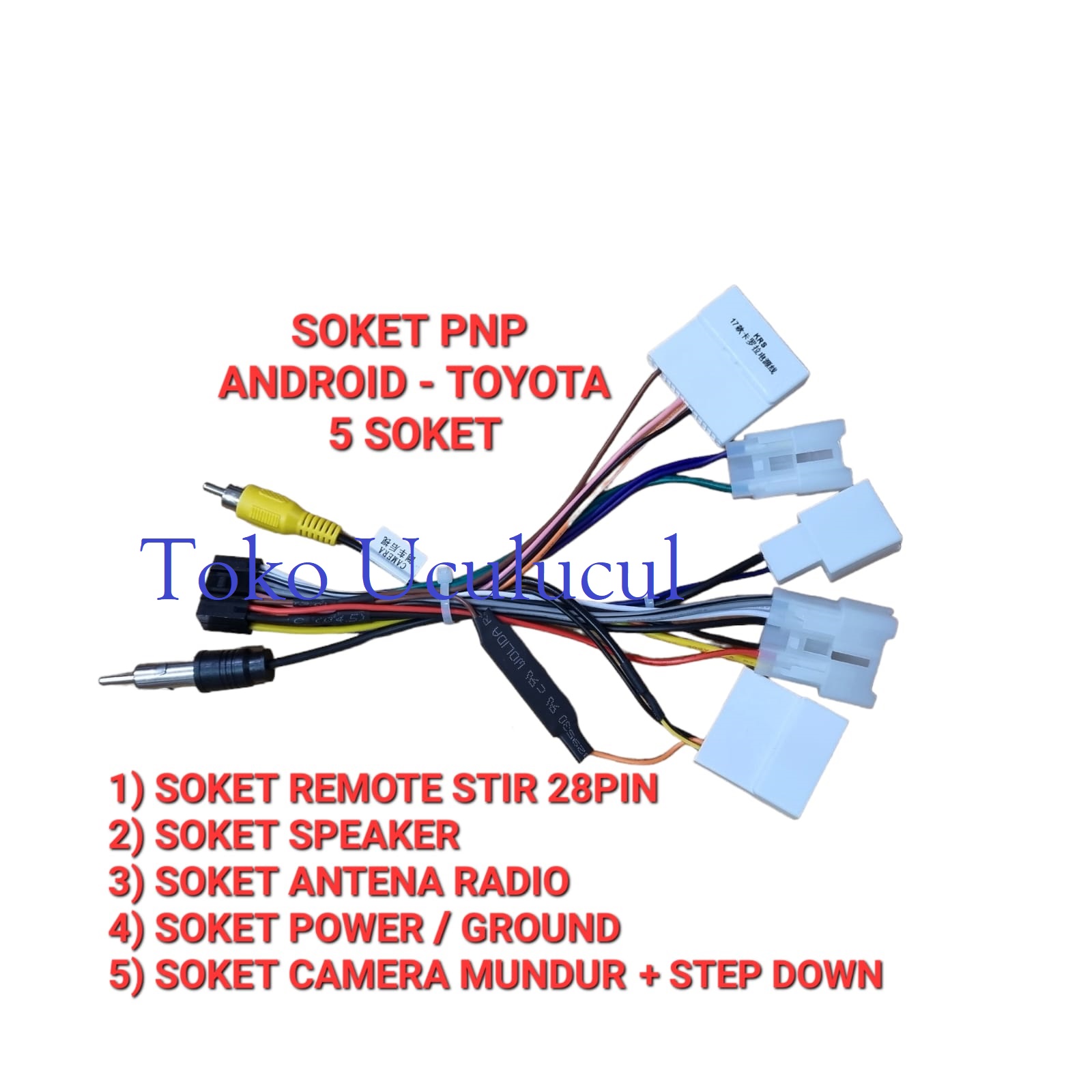 SOKET PLUG AND PLAY HEADUNIT ANDROID DENGAN MOBIL TOYOTA DAN DAIHATSU ...