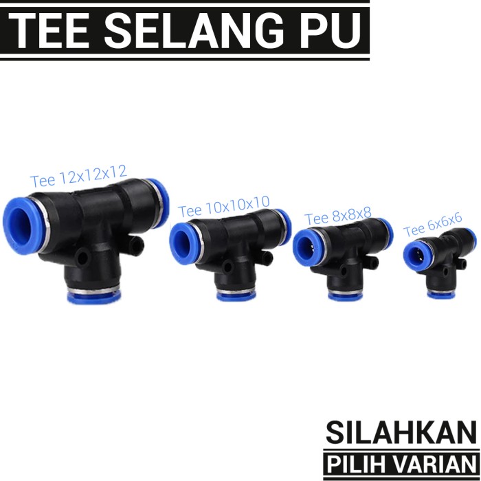 TEE selang Pu - Tee Sliplock untuk selang Pu | Lazada Indonesia