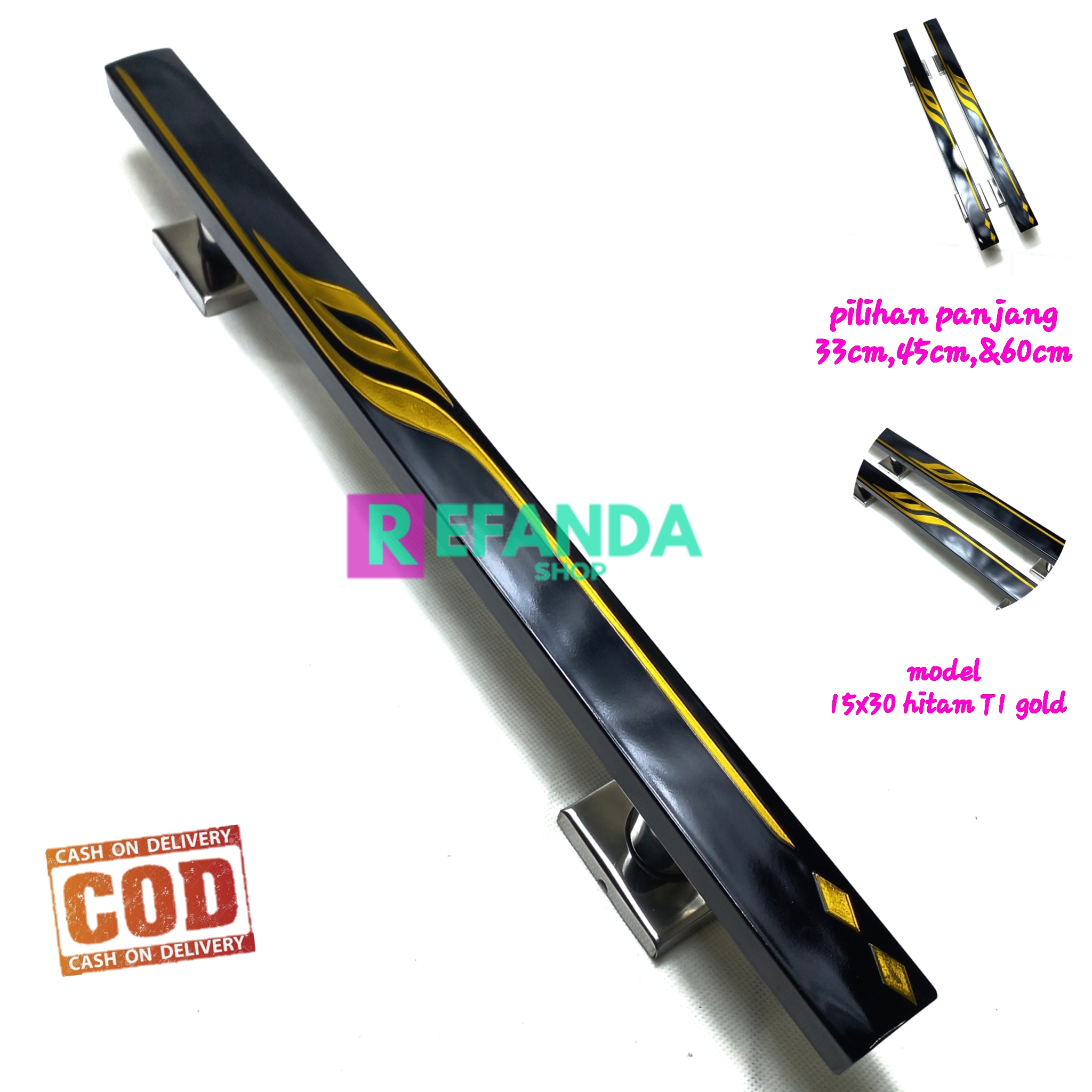 handle gagang pegangan perlengkapan tarikan pintu rumah minimalis panjang 33cm 45cm dan 60cm ...