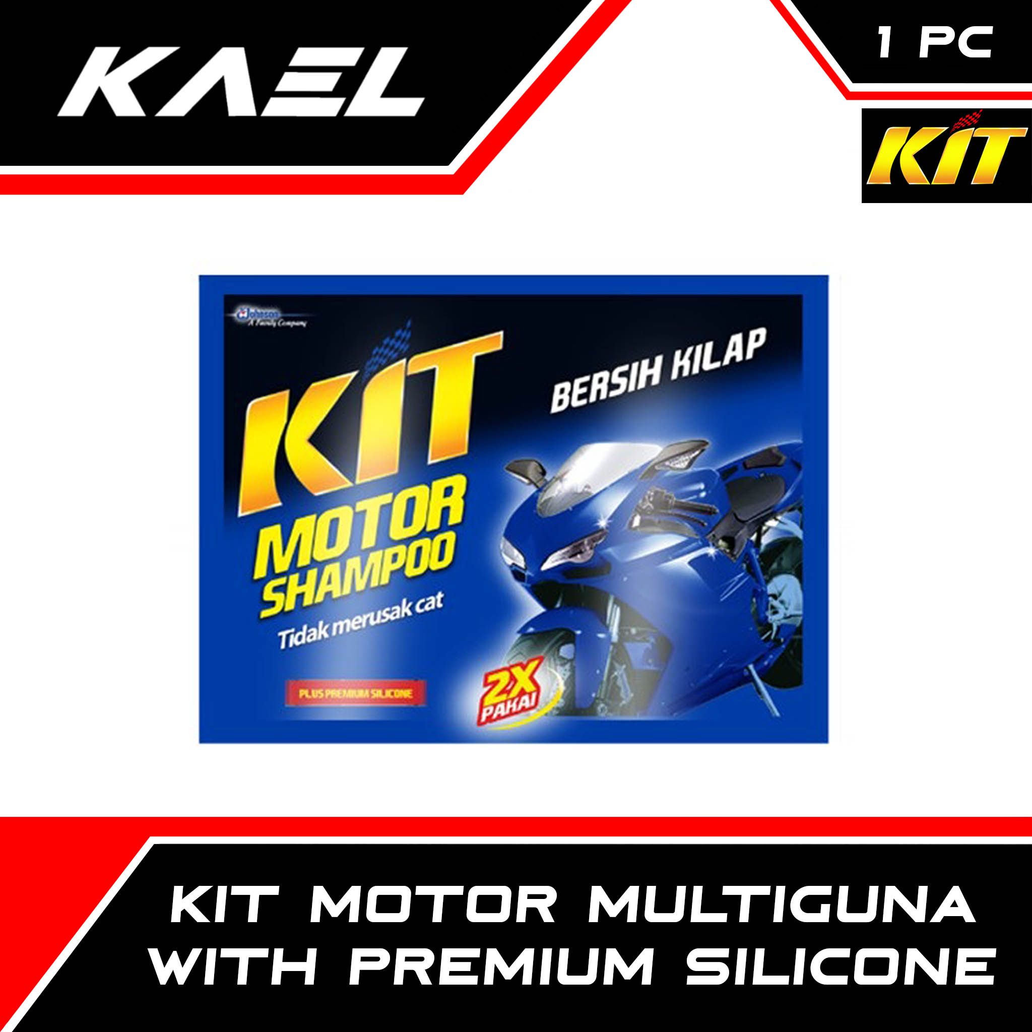 KIT MOTOR SHAMPOO WITH SILICONE Sabun Shampoo Shampo Sampo Cuci Cuci ...