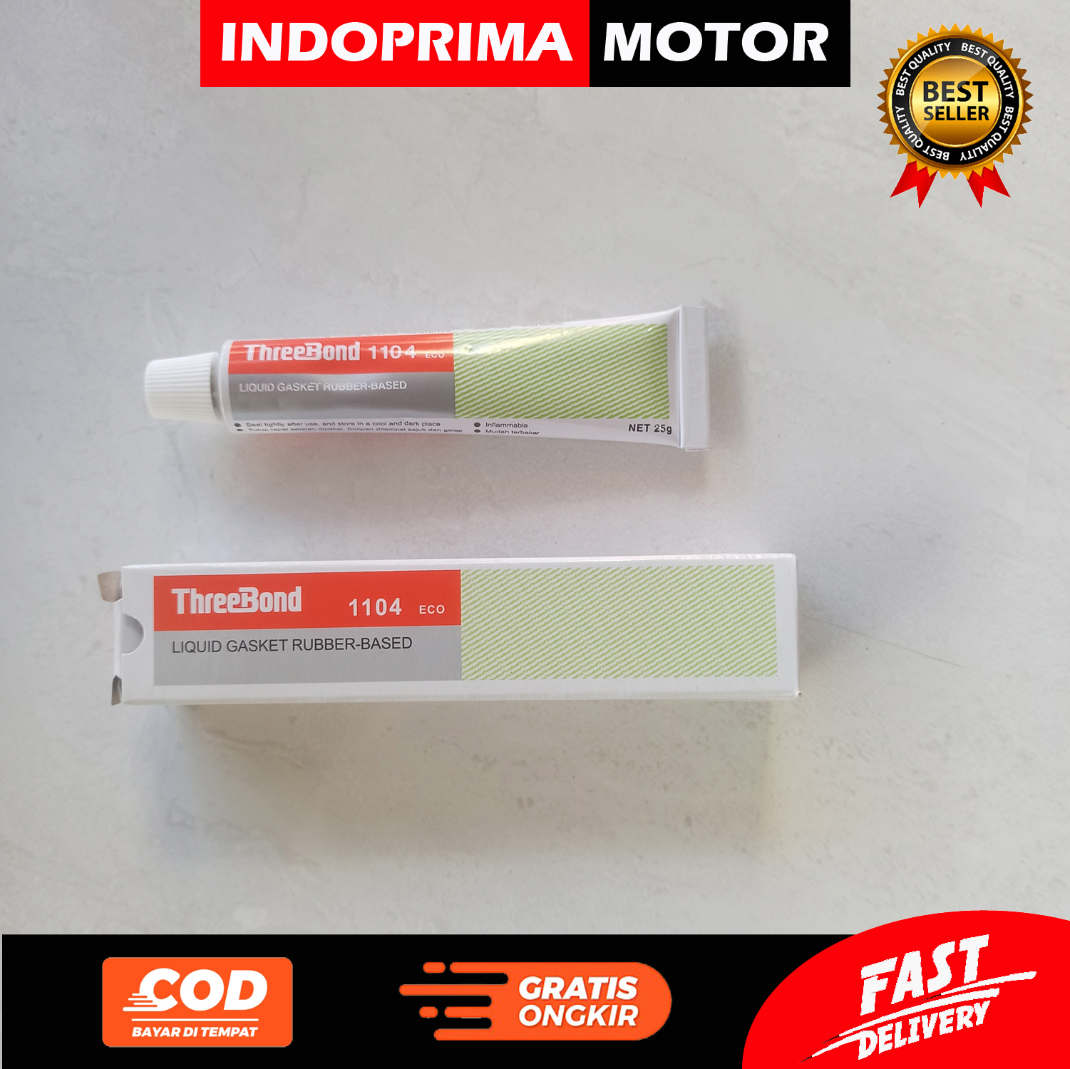 THREEBOND LEM PAKING UNIVERSAL UNTUK SEMUA MOTOR. LEM GASKET TRIBON ...