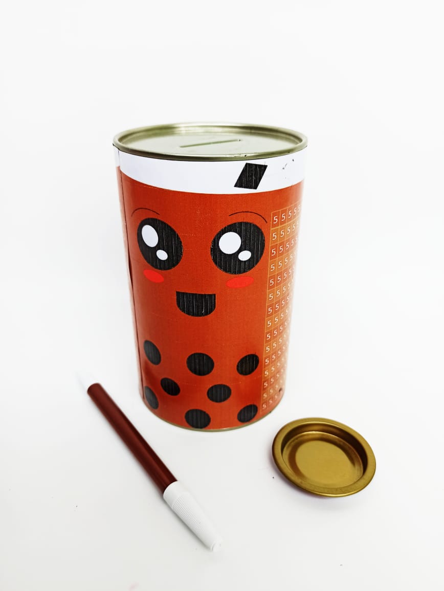 Celengan target nabung BOBA BUKA TUTUP Paking FREE buble wrap celengan ...