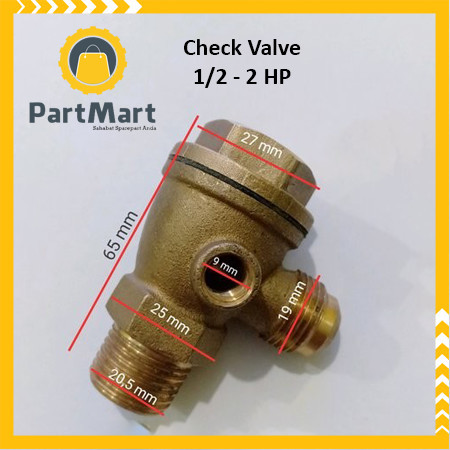 Check Valve Kompresor Angin 1/2-2 HP | Lazada Indonesia