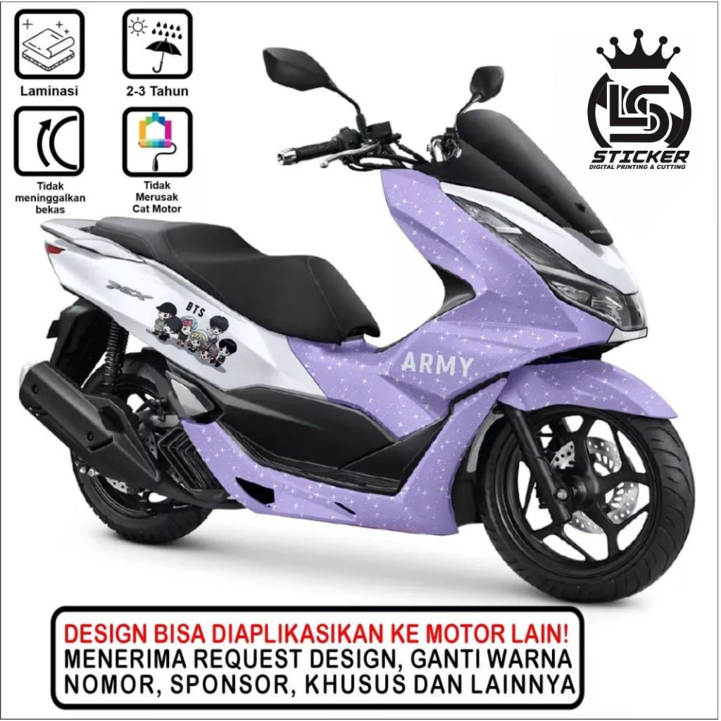 Decal Sticker Costum Honda Pcx Simple All Tipe Full Body 2022 2023 ...