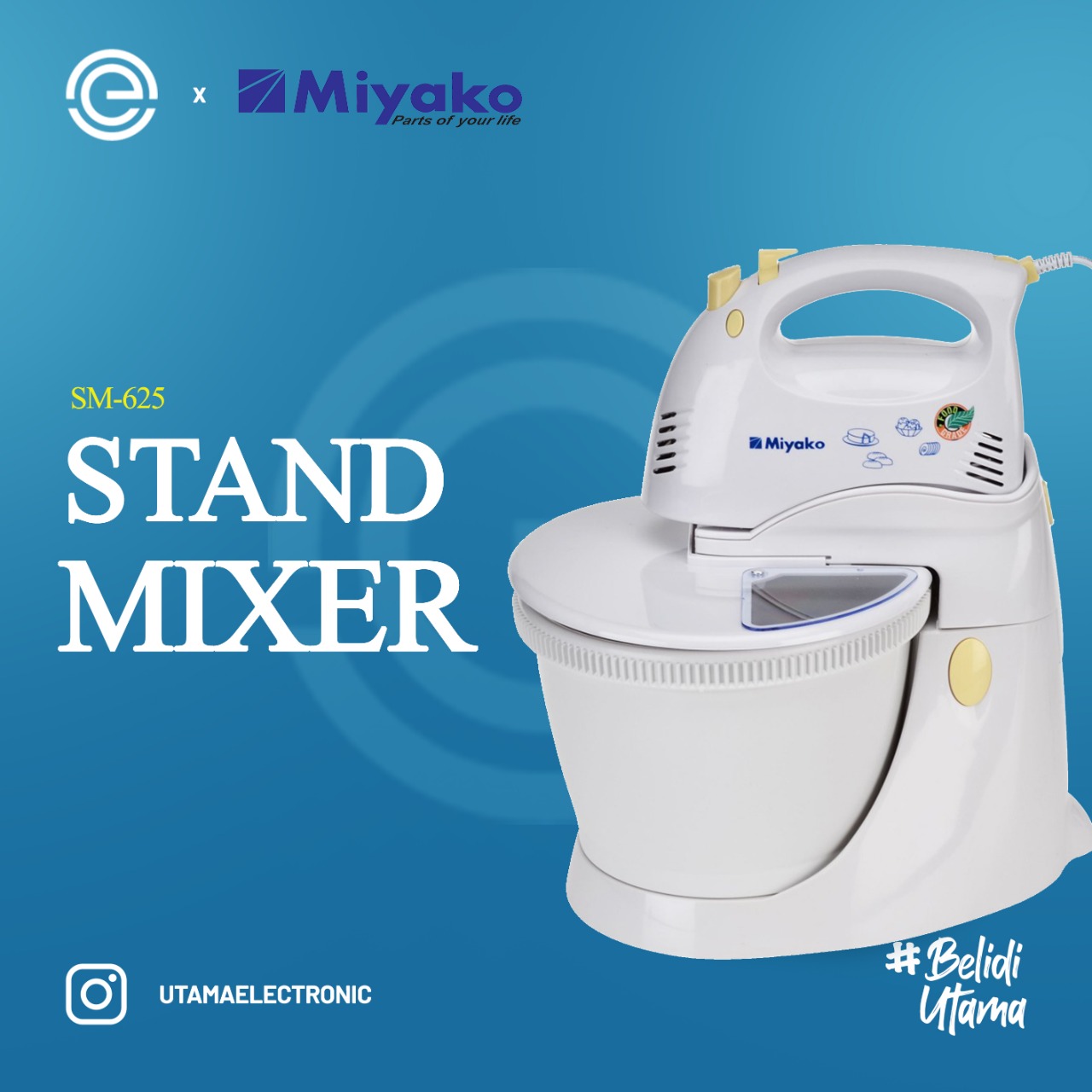MIYAKO Stand Mixer 3.5 L - SM-625 | Lazada Indonesia
