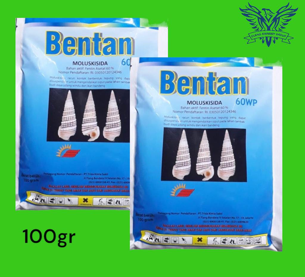 Moluskisida Bentan 60WP Biru 100gr Bahan Aktif Fentin Asetat 60% ...