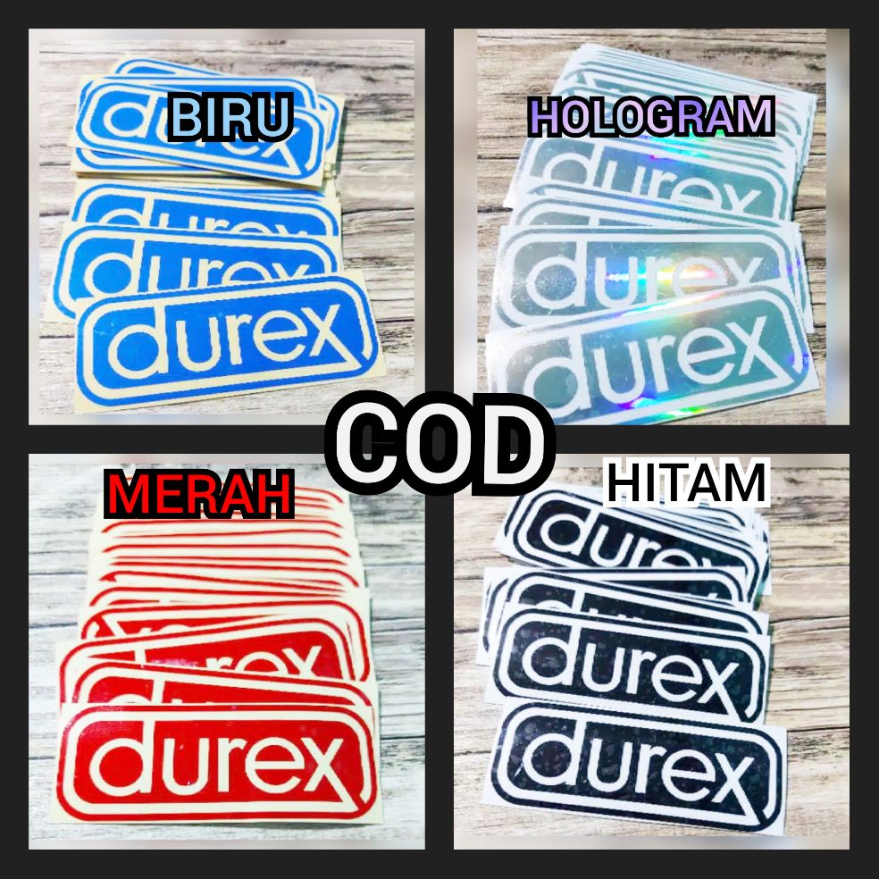 STIKER CUTTING LOGO DUREX 1 PCS UKURAN 15 CM | Lazada Indonesia