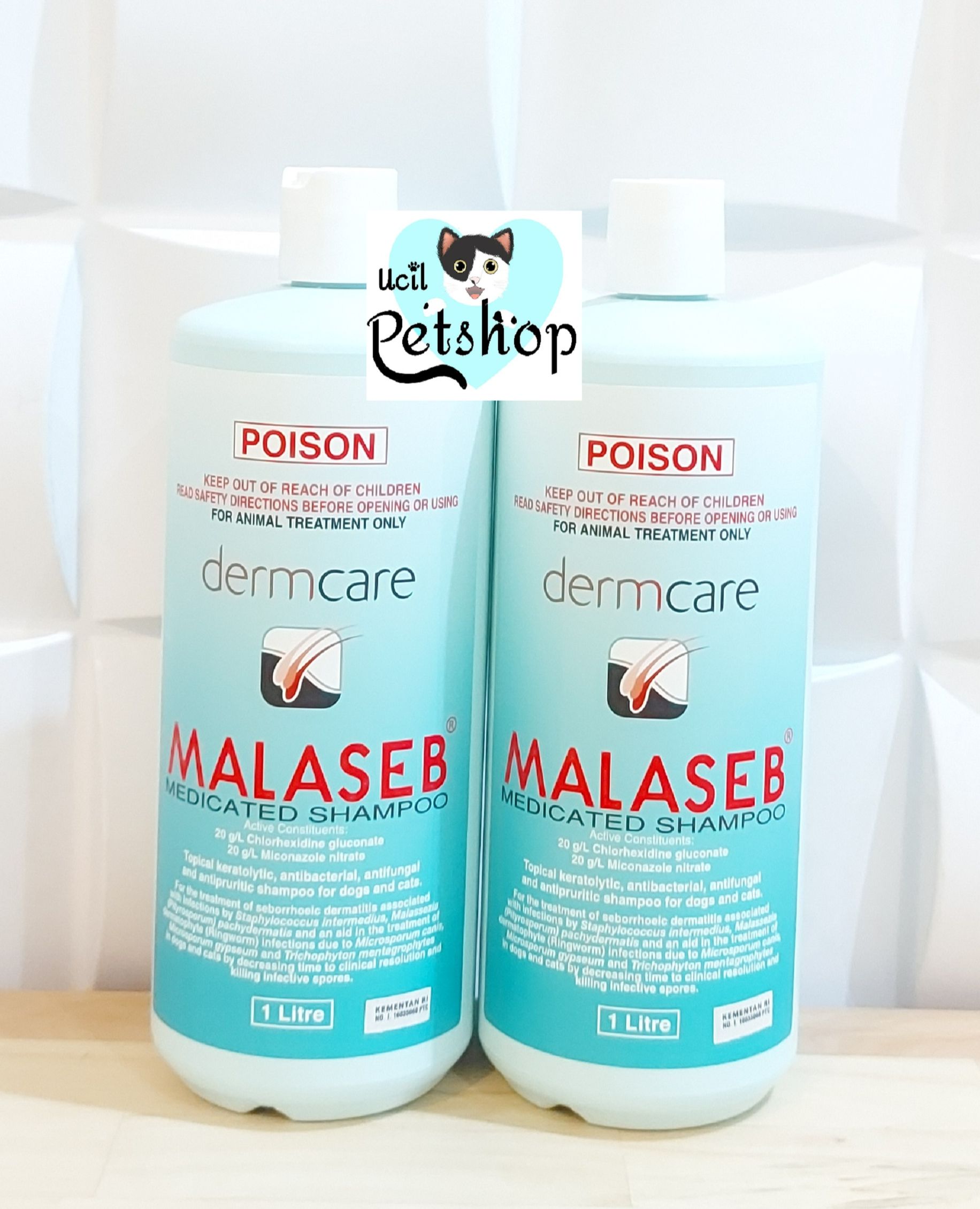 Malaseb Dermcare Medicated Shampoo Anti Jamur (Sebazole) Kucing Anjing ...