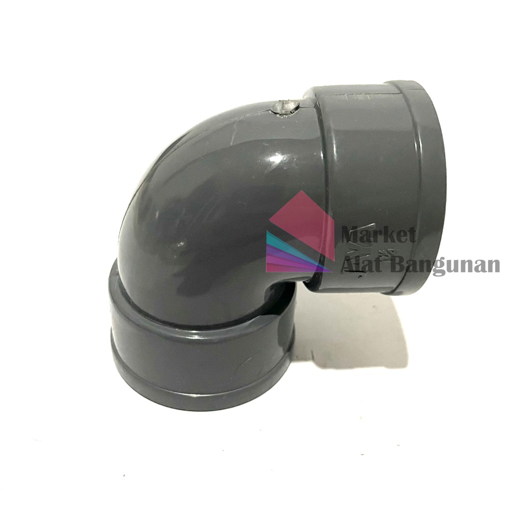 Knee PVC 2" SO / Knie Elbow 2 / Keni 2 Inch Inci Bengkokan Sambungan ...