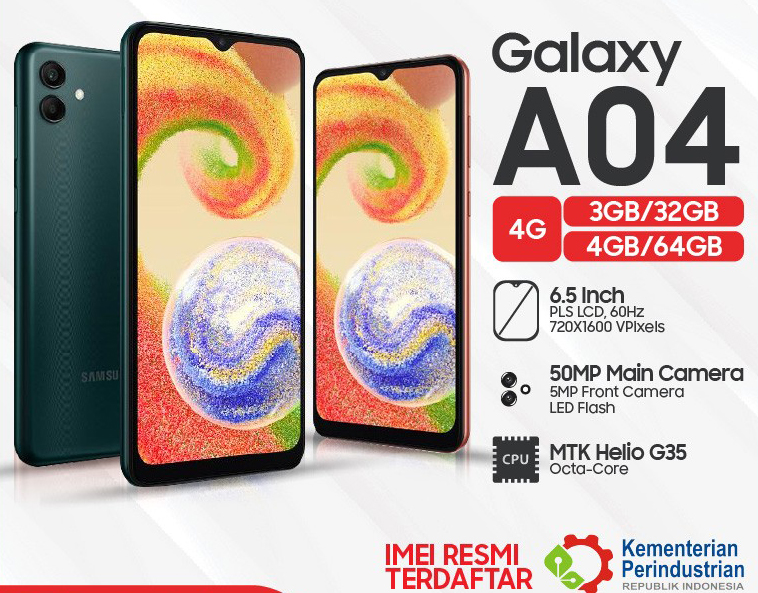Samsung Galaxy A04 Resmi Dirilis, Ini Spesifikasi Dan, 50% OFF