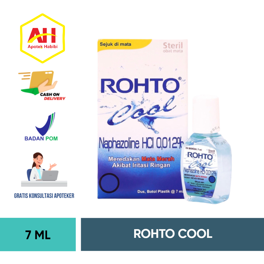 Rohto cool 7ml Tetes Mata Obat tetes mata Obat rohto cool 7ml tetes ...