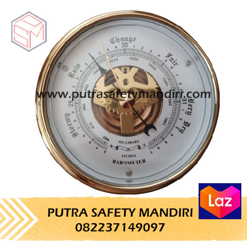 JUAL BAROMETER ANEROID 5 INCH BASE BRASS ALAT PENGUKUR TEKANAN UDARA ...