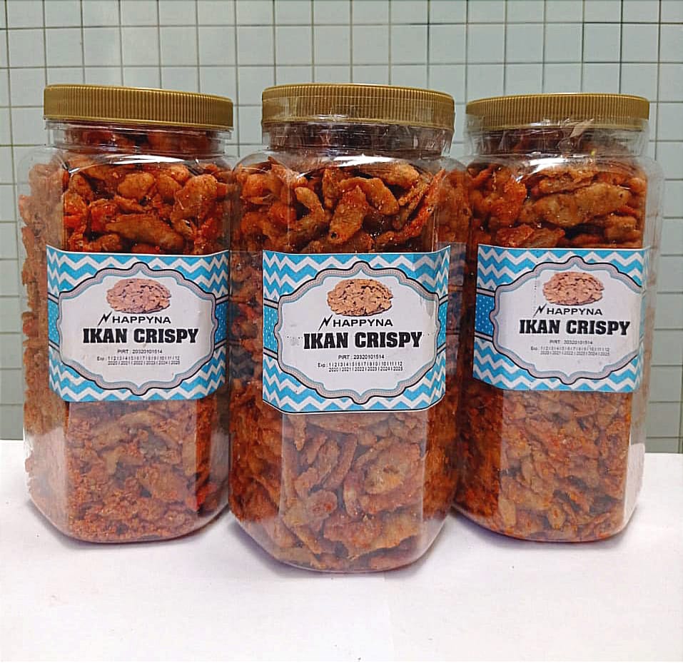 Baby Fish Crispy Bumbu Original dan Balado / Baby Fish Krispy / Ikan ...