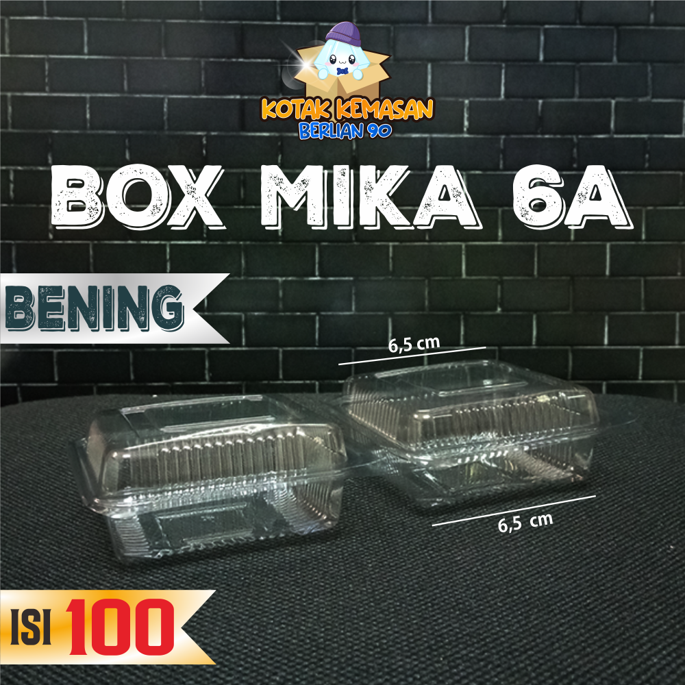 Mika 6A/Mika Kue Basah, Mika Makanan, Kotak Makanan, Isi 100 | Lazada ...