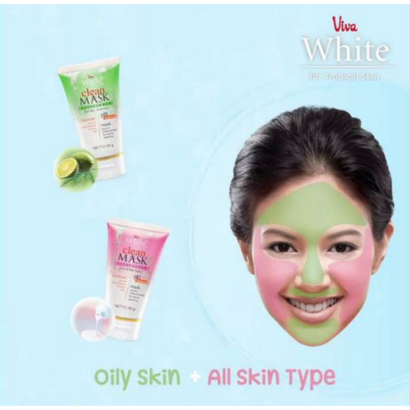[ VIVA ] White Clean Mask Refreshner | Lazada Indonesia