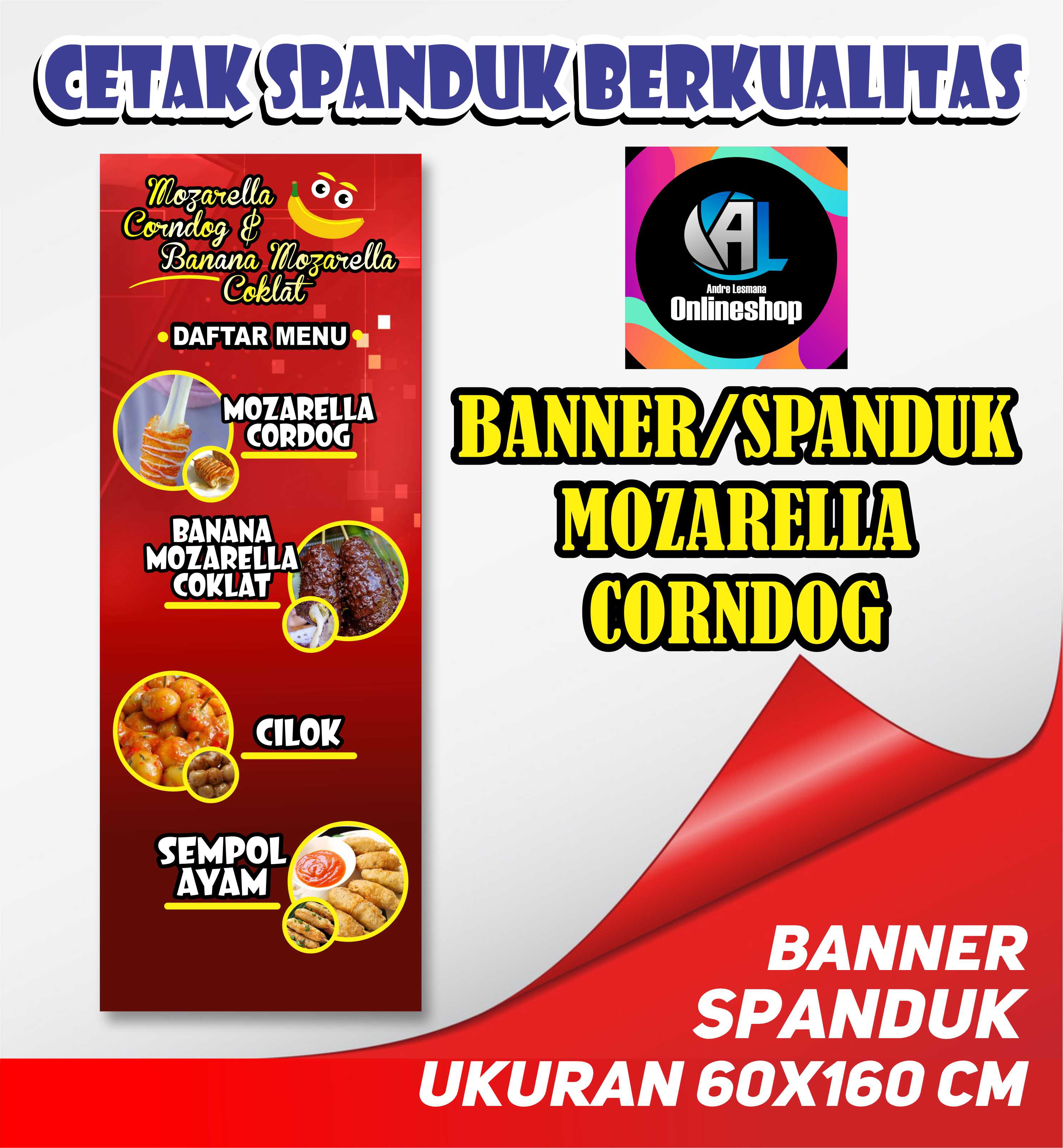 Banner, Spanduk Mozarella Corndog | Lazada Indonesia