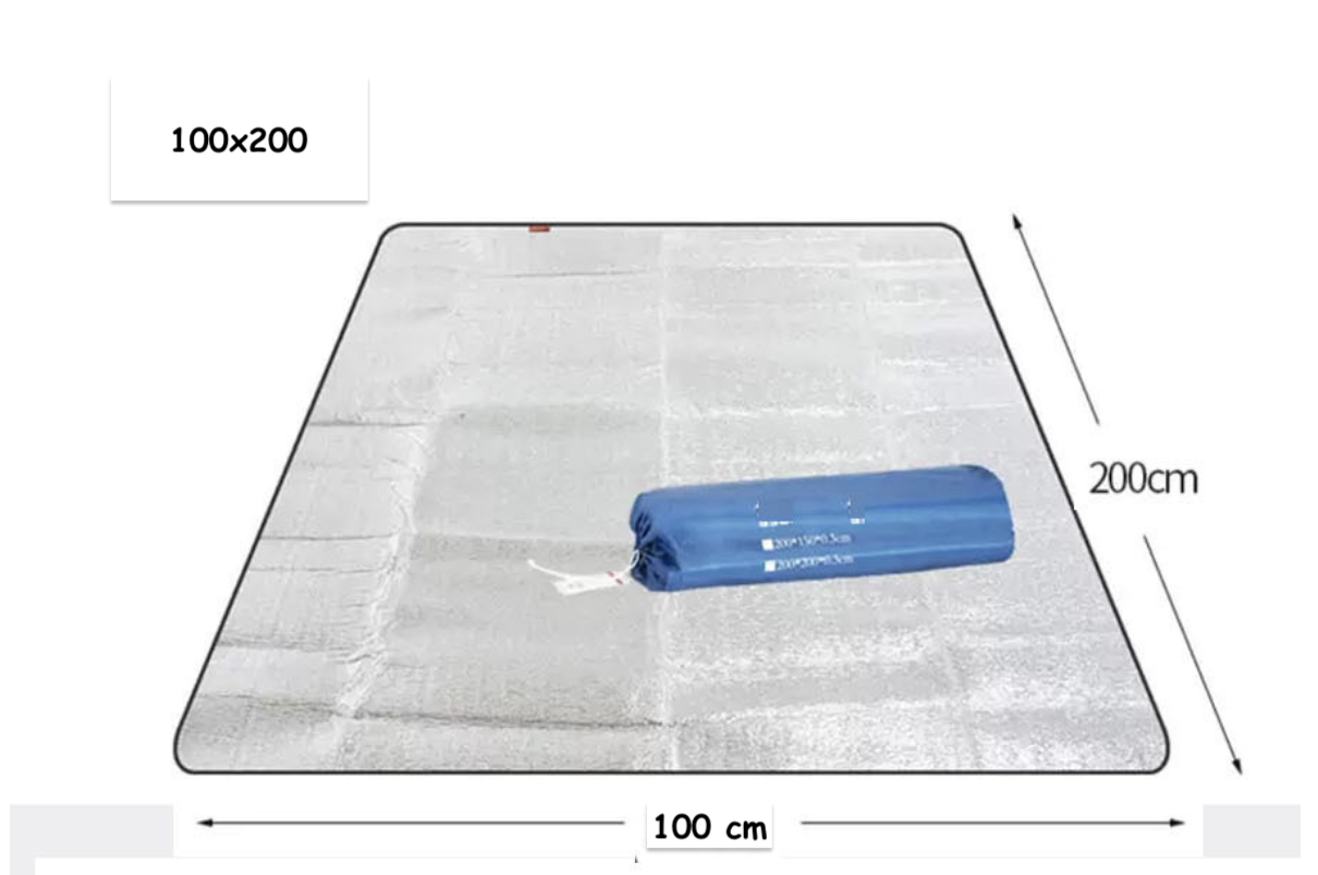 Matras Gunung / Matras Camping Aluminium Foil SUPER TEBAL Bisa Untuk 2 ...