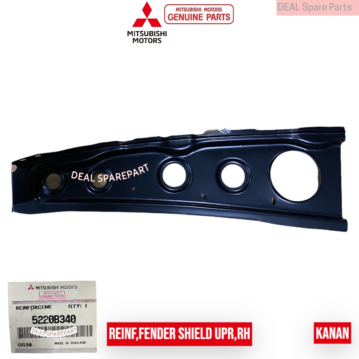 Reinforcement Fender Shield Atas Original Mitsubishi Pajero 5220B339 ...