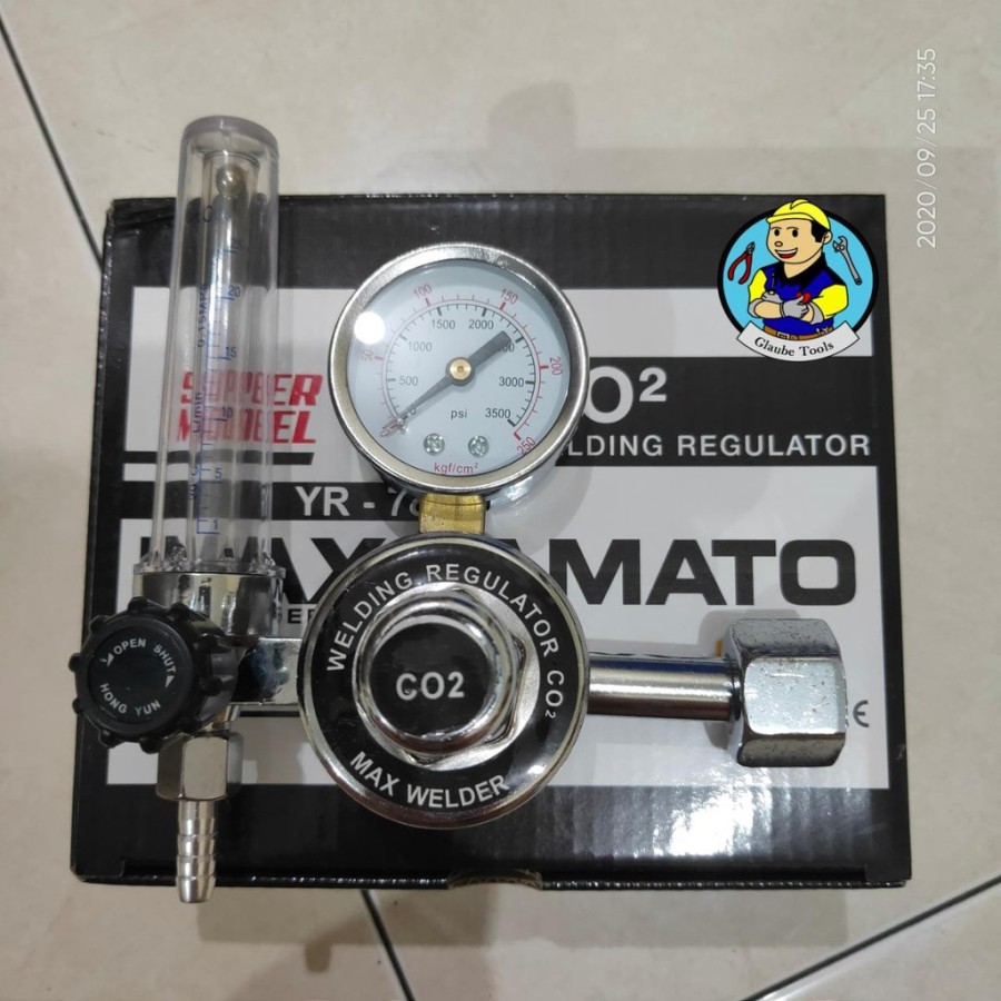 Regulator Las CO2 MIG Max Yamato Tabung Las CO Welding Regulator ...