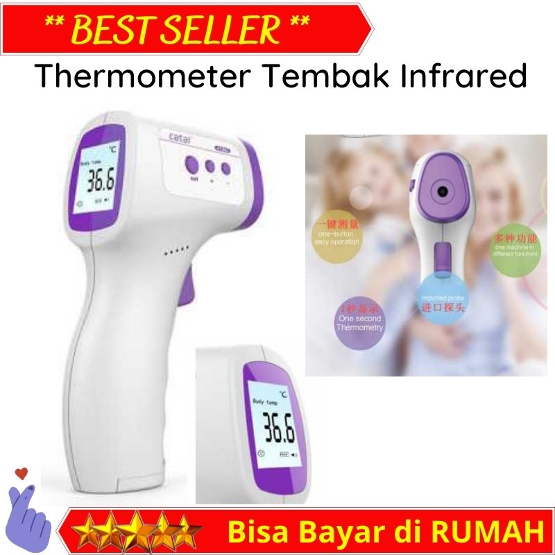 [PROMO COD] Termometer Digital Infrared Cek Suhu Tubuh / Thermogun ...