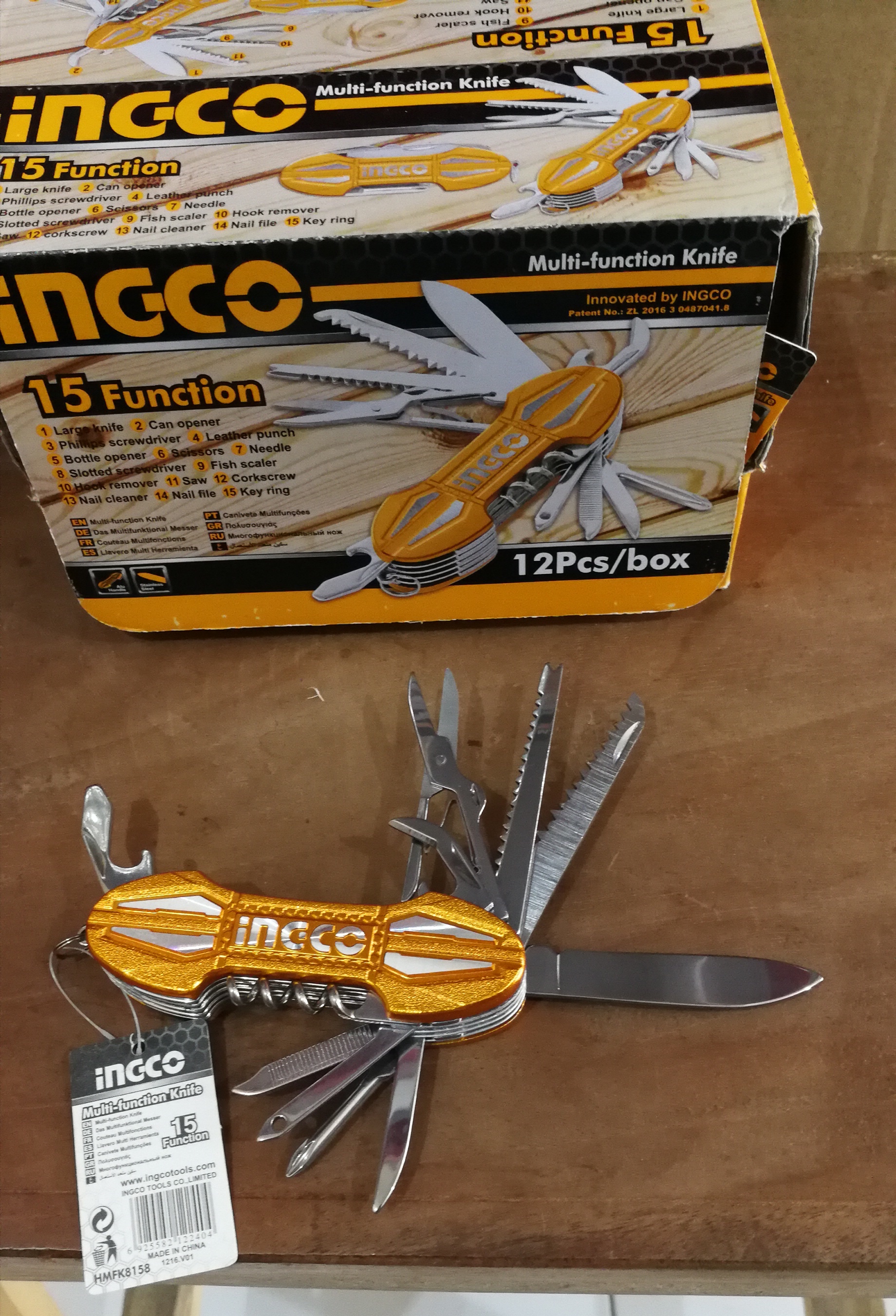 INGCO MULTIFUNCTION KNIFE PISAU LIPAT PISAU 15FUNGSI PISAU SERBAGUNA | Lazada Indonesia