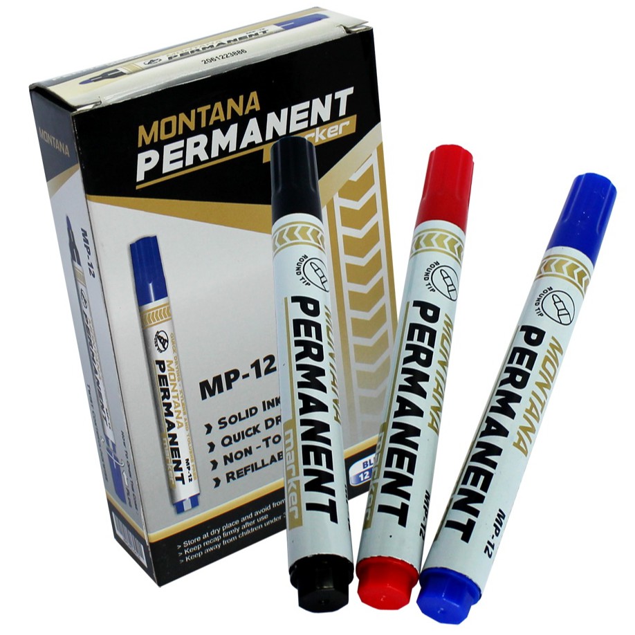 Spidol Permanen Biru 1 Pak / Marker | Lazada Indonesia