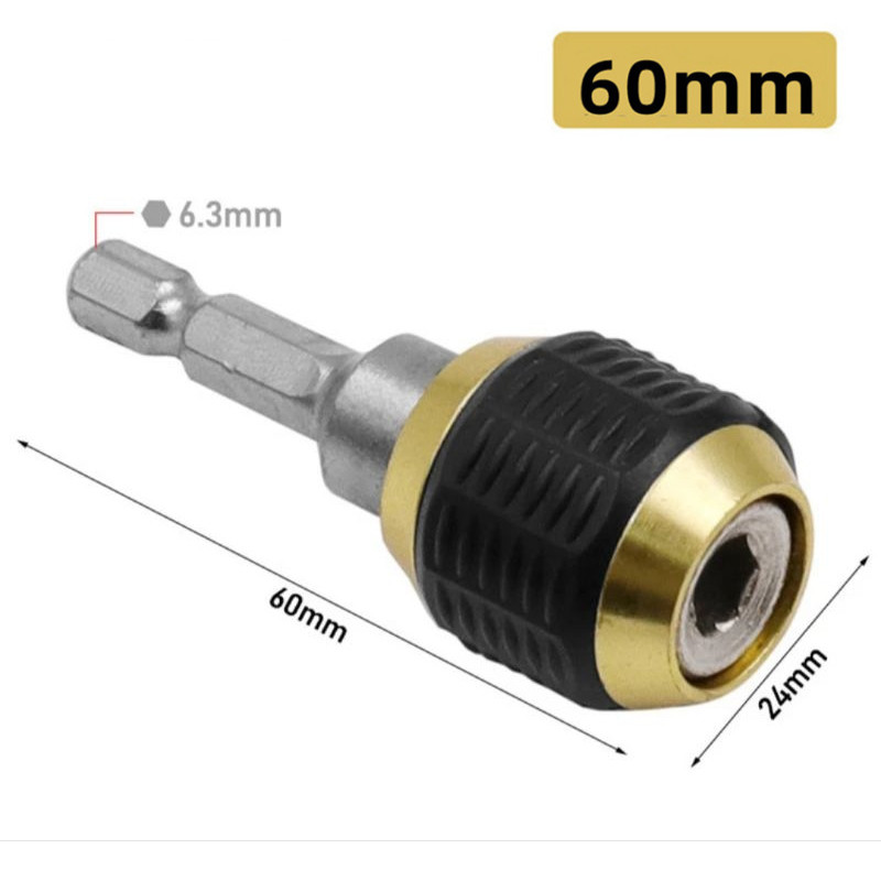 X-Tools 50/60/150mm Adaptor Mata Bor Quick Change Chuck Heksagonal 1/4 "Bits Nut Driver ...
