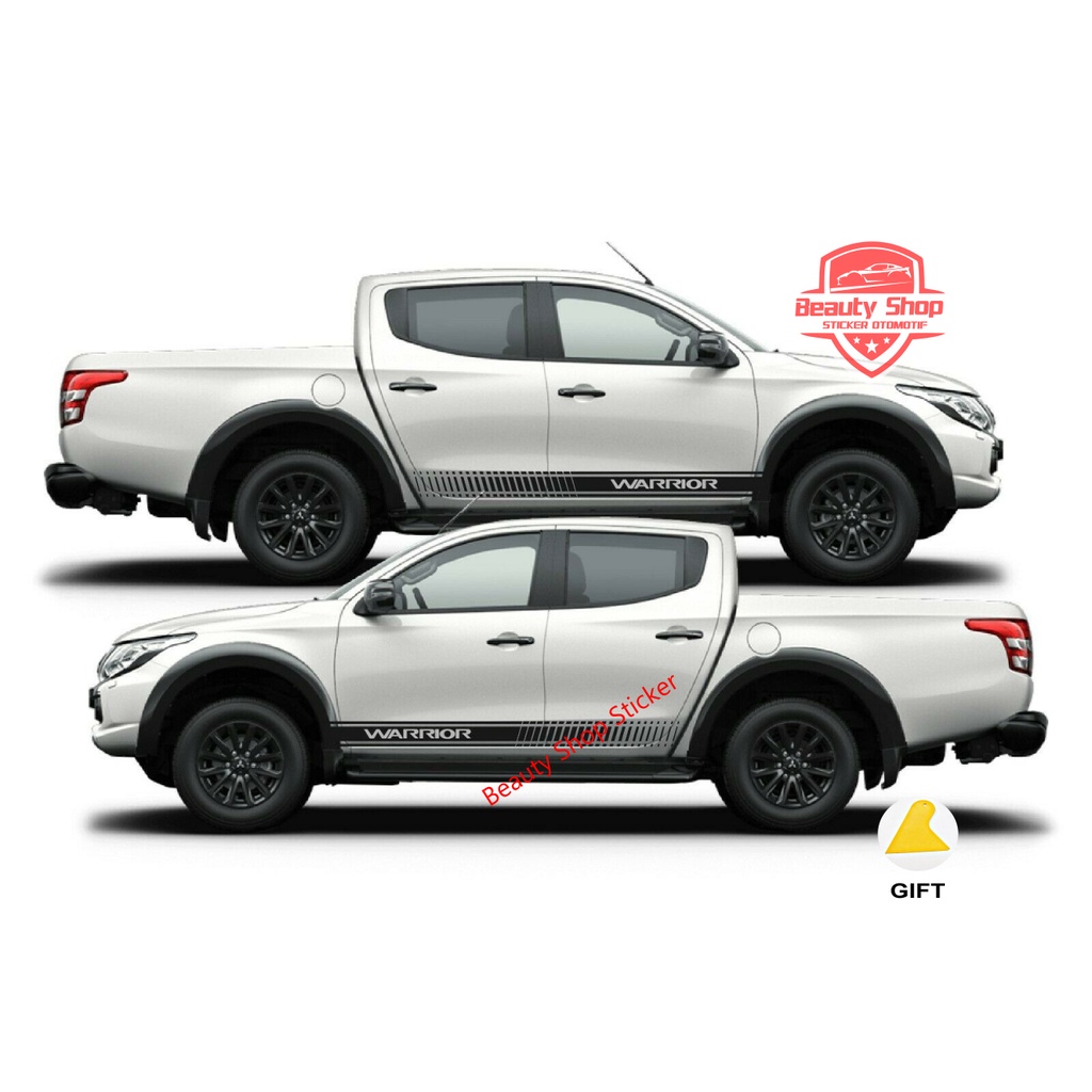 sticker triton warrior list side body samping car stiker mitsubishi ...