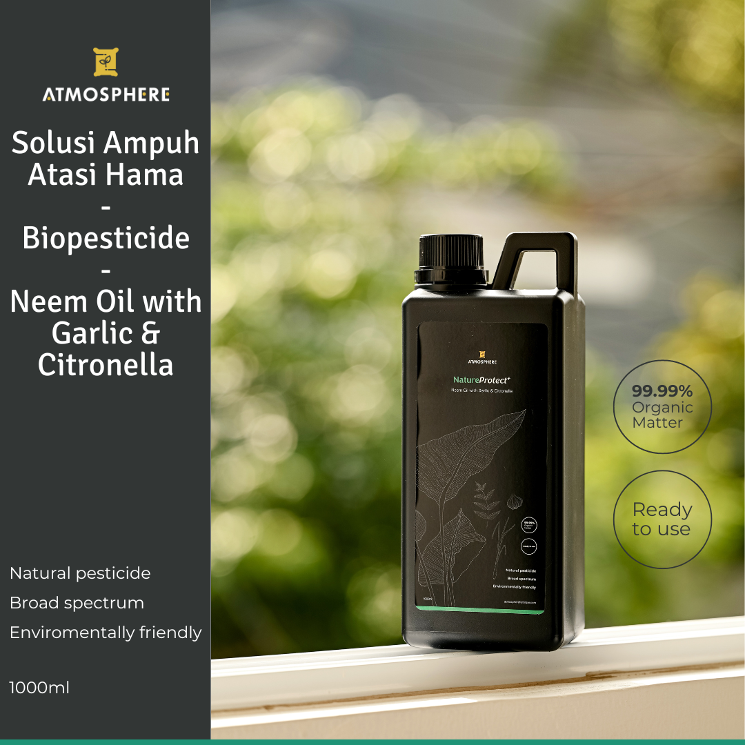 ATMOSPHERE BIOPESTICIDE Nature Protect+ Neem Oil with Garlic ...
