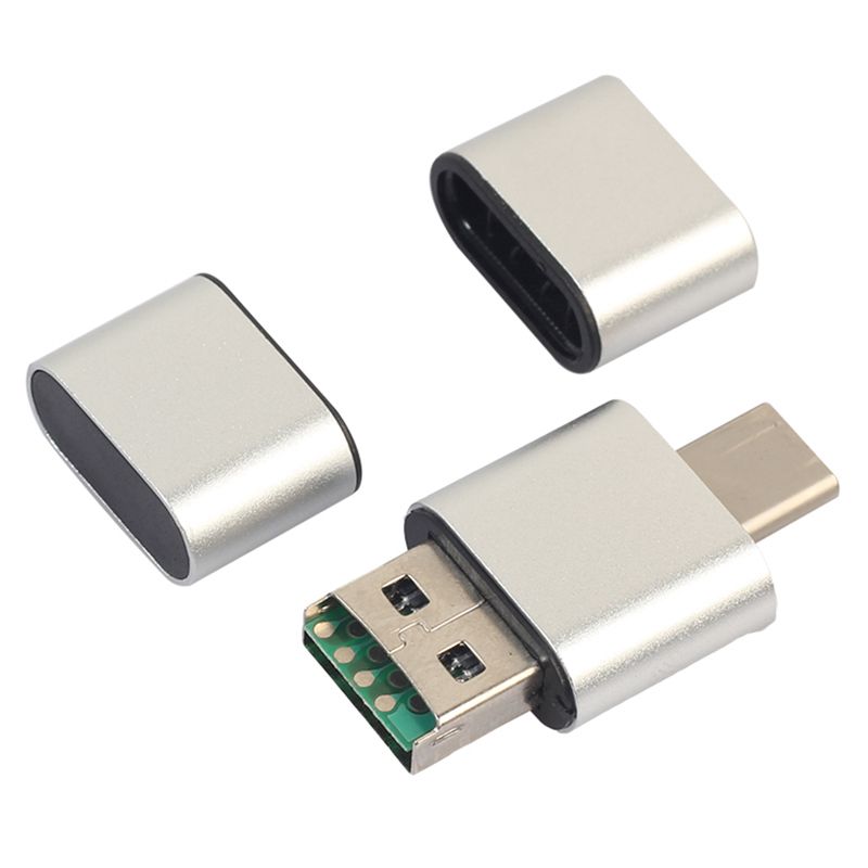 universal 2 in 1 OTG Type-C Card Reader USB 3.0 USB A Micro-USB Combo ...