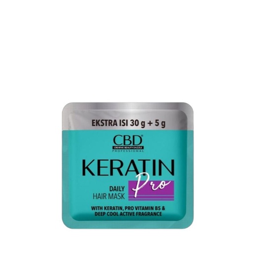 CBD Keratin Hair Mask Sachet 30+5 gr | Lazada Indonesia
