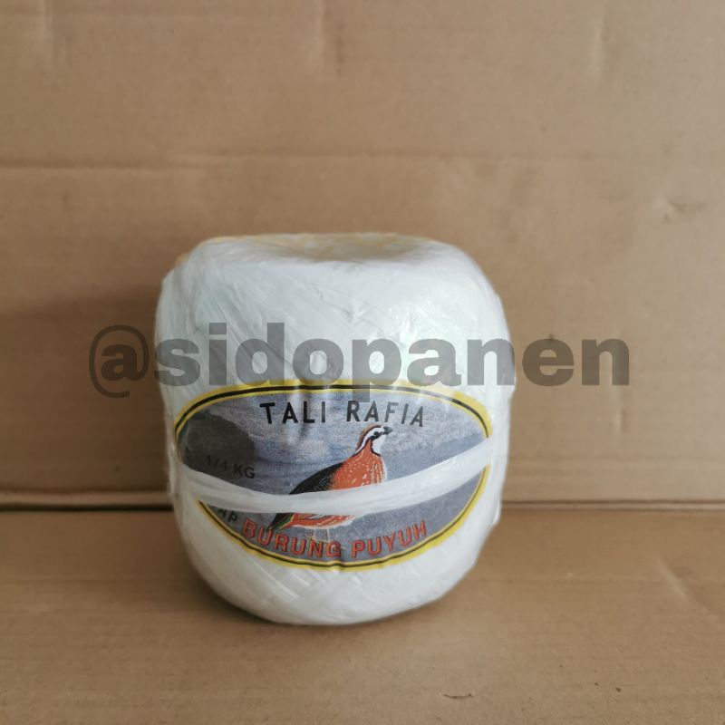 TALI RAFIA PLASTIK / TALI RUMPUT JEPANG MEREK BURUNG PUYUH WARNA HIJAU ...