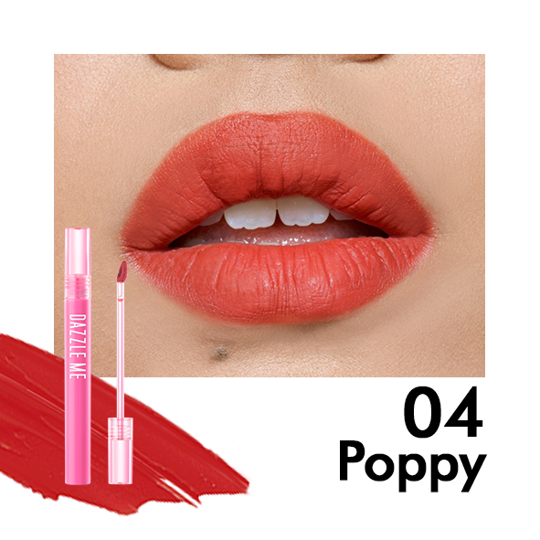 Dazzle Me Misty Matte Lip Cream Silky Kiss Lip Matte Non Sticky 12 Jam Tahan Air Lip Cream
