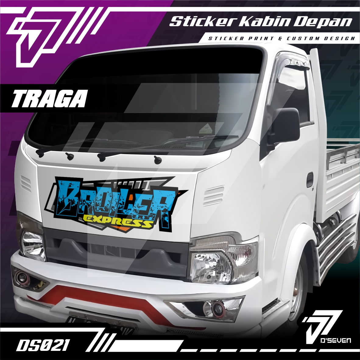 Stiker Decal Kabin Depan Pick Up ISUZU TRAGA BROILER EXPRESS Custom ...