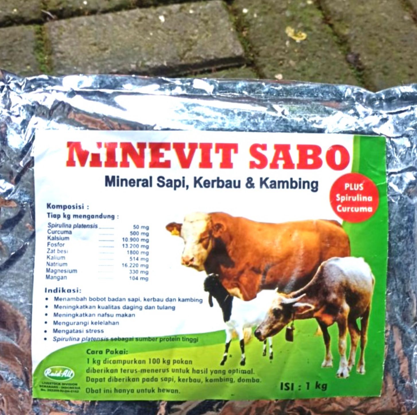 Minevit Sabo 1 Kg Vitamin Mineral Sapi Kambing Kerbau | Lazada Indonesia
