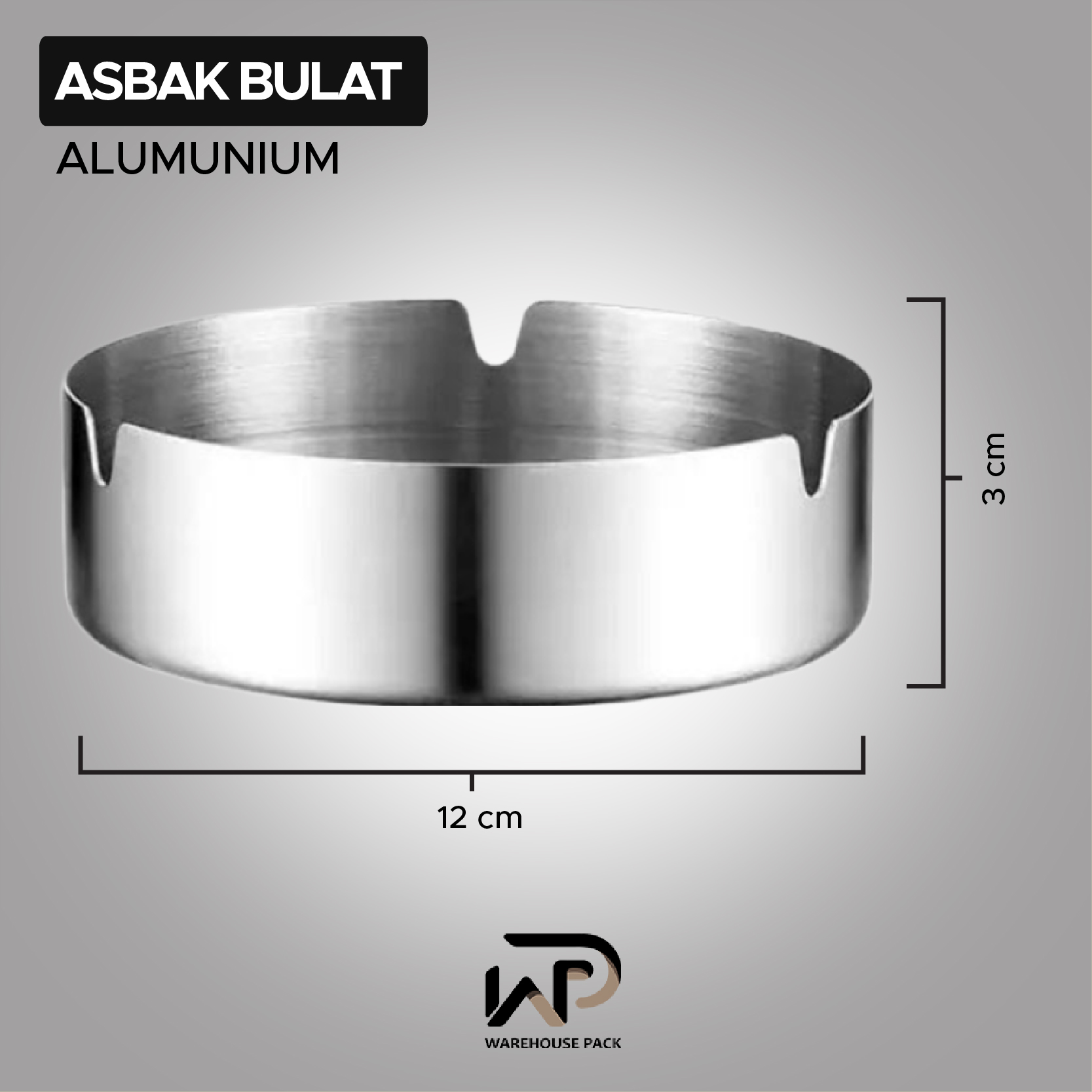 Asbak Bulat Alumunium | Asbak Rokok Bulat Alumunium | Asbak Ashtray ...