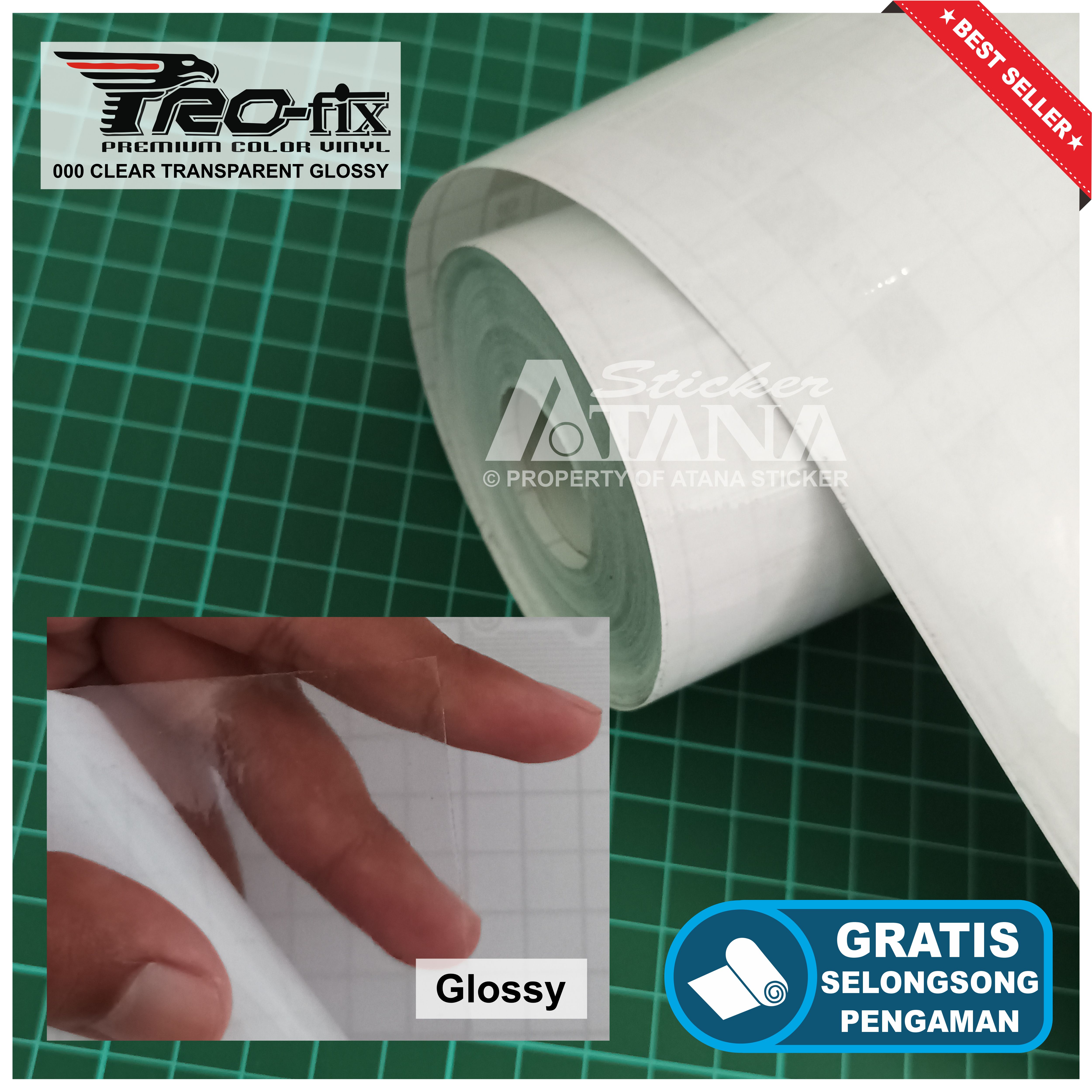 Skotlet Putih Transparan Bening Doff Glossy Scotlet Clear Matte Dop Glos Transparent Stiker ...