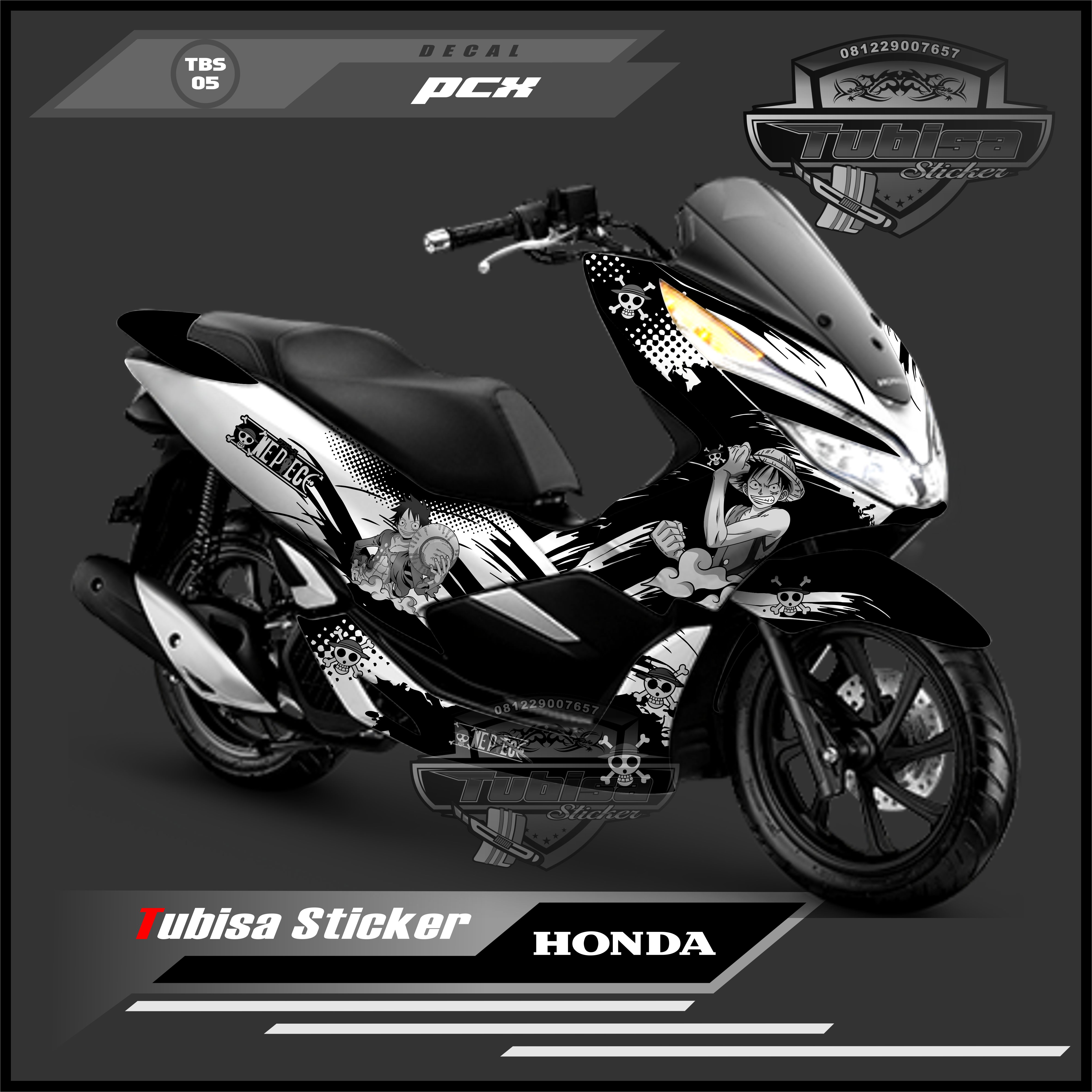 Sticker Decal PCX Full Body - Sticker Variasi PCX Full Body. TBS 005 ...