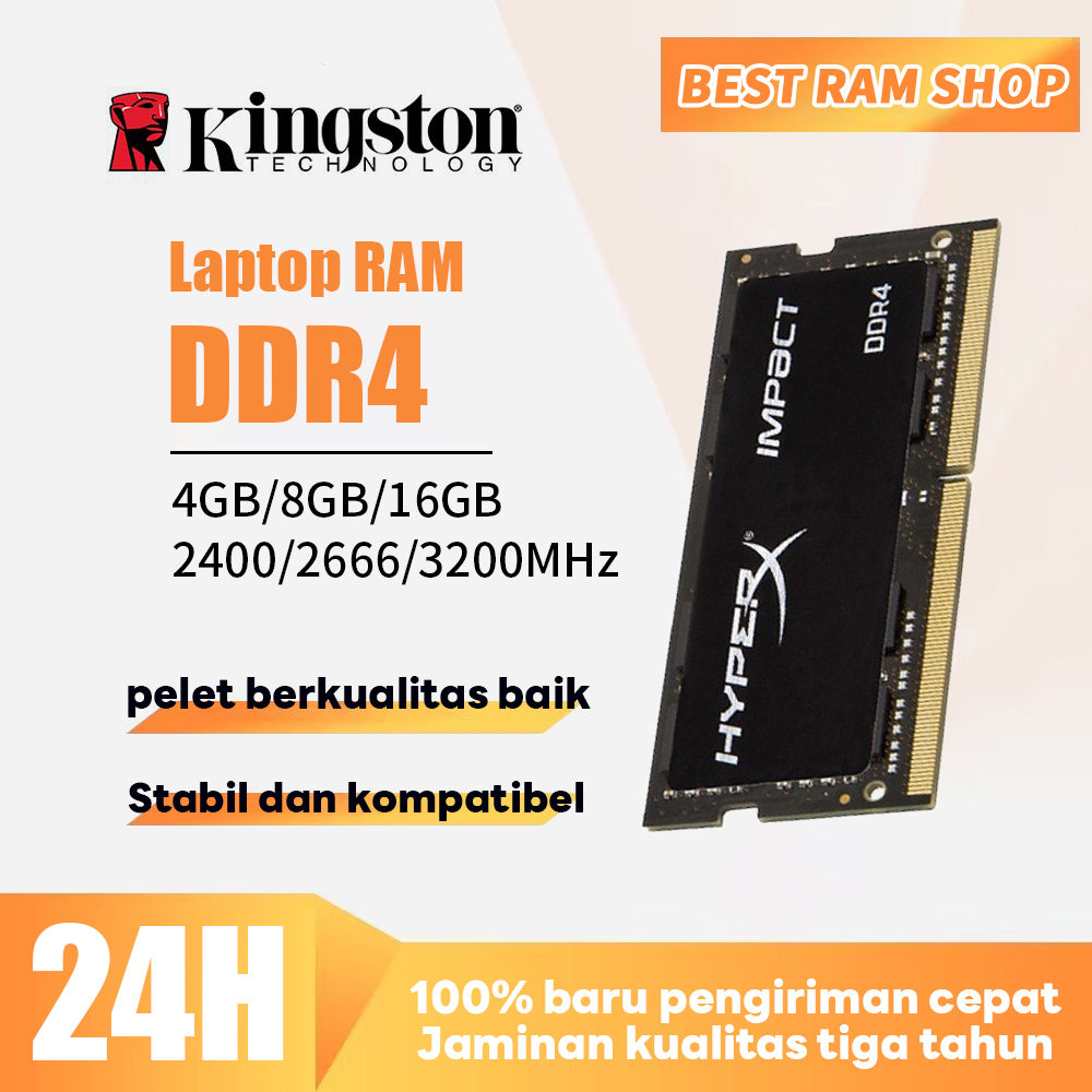 Kingston Hyperx Ddr4 Ram 4gb 8gb 16gb 2400mhz 2666mhz 3200mhz Memori Laptop Sodimm Gaming Memory
