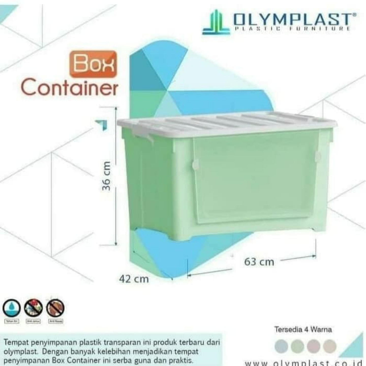 Kotak penyimpanan OLYMPLAST Box Container (OBC) | Lazada Indonesia