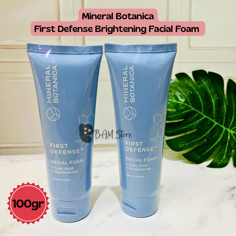 Mineral Botanica Brightening First Defence Facial Foam - Sabun Wajah ...