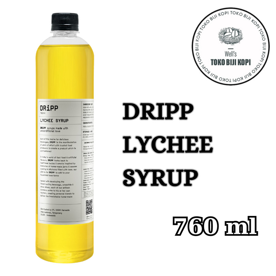DRIPP SYRUP LYCHEE FLAVOUR - 760 ML / SIRUP DRIPP LYCHEE | Lazada Indonesia