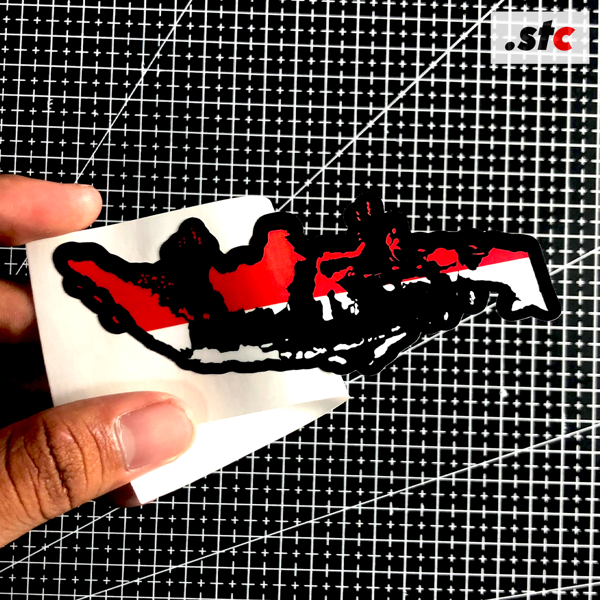 (isi 05) Sticker Peta Indonesia cutting Potong Mesin Murah Stiker Peta ...